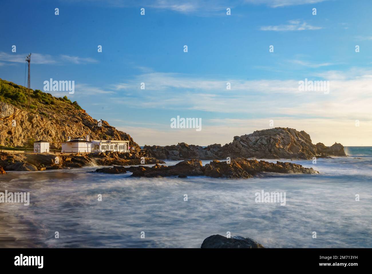 Silk effect, seascape in long exposure Stock Photo - Alamy