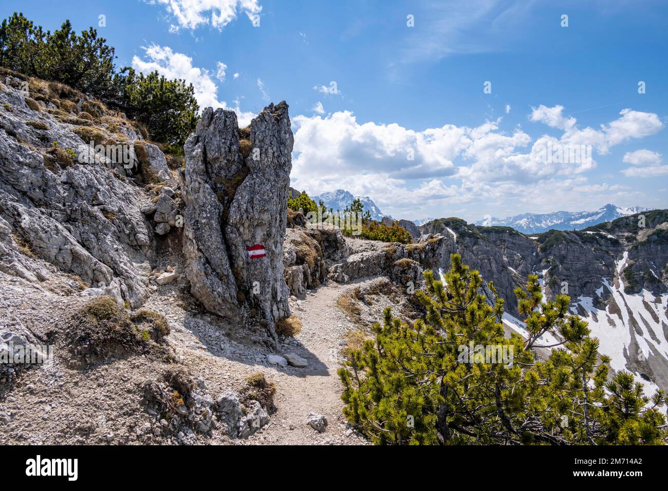 Hiking trail to the Kramerspitz, Bavaria, Germany Stock Photo - Alamy