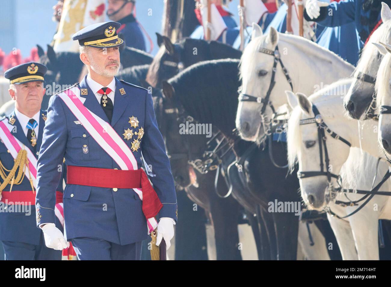 06-01-2023 Pascua King Felipe during the new year's military parade ...