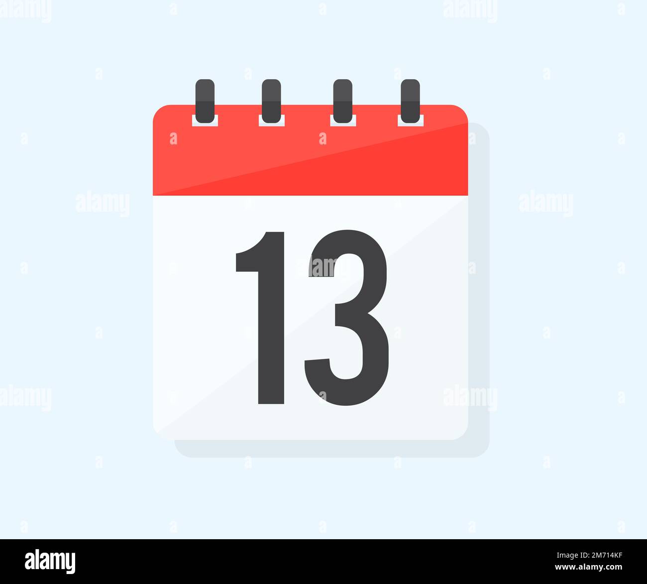 The day thirteen of the month with date 13, thirteenth day logo design ...