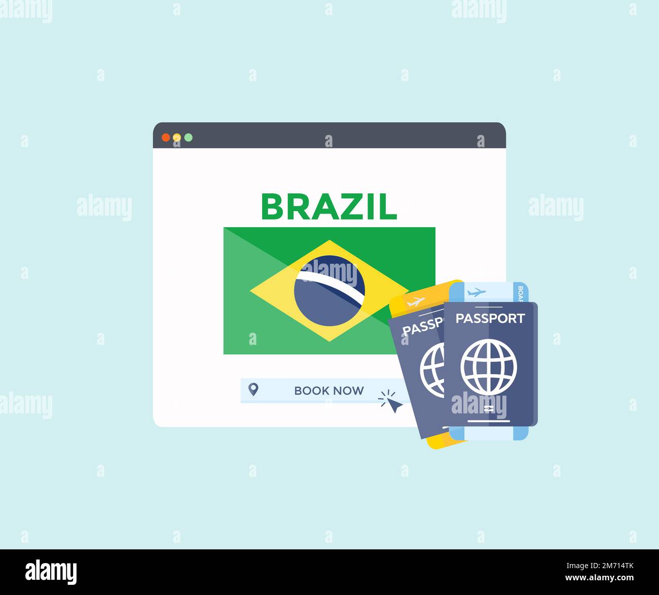 Plane brazil flag Stock Vector Images - Alamy