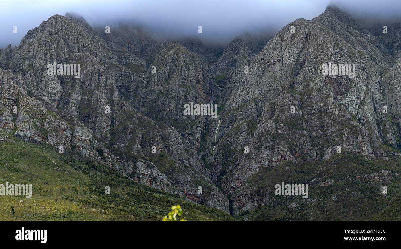 A beautiful shot of the Slanghoek, Little Drakenstein, and Elandskloof ...