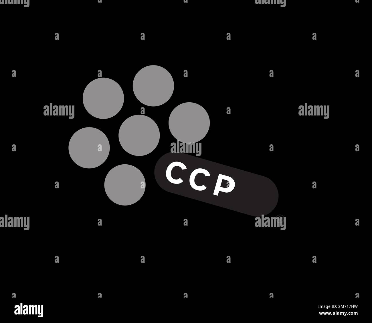 CCP Games, rotated logo, black background B Stock Photo - Alamy