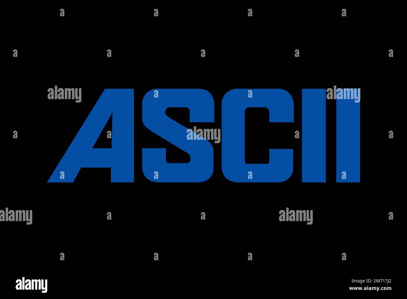 ASCII Corporation, Logo, Black background Stock Photo - Alamy