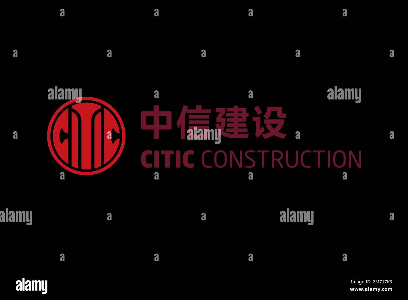 CITIC Construction, Logo, Black background Stock Photo - Alamy