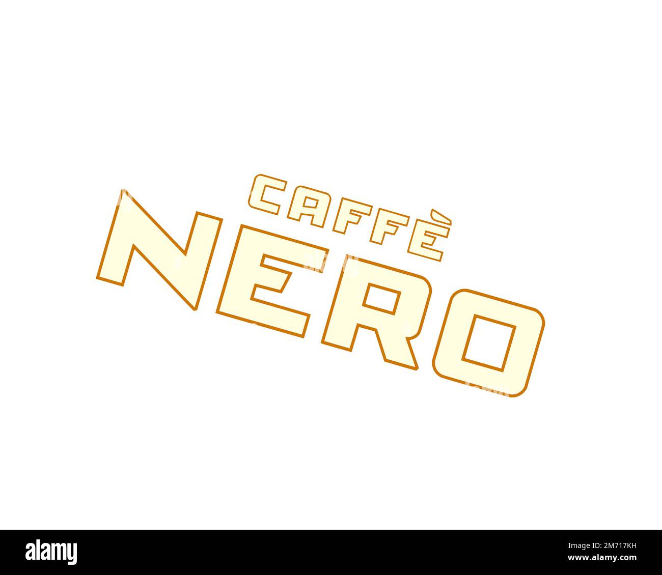 Caffe Nero, rotated logo, white background B Stock Photo - Alamy
