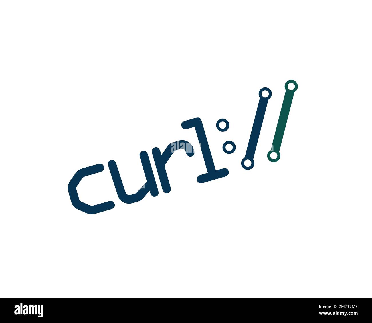 CURL, rotated logo, white background Stock Photo - Alamy