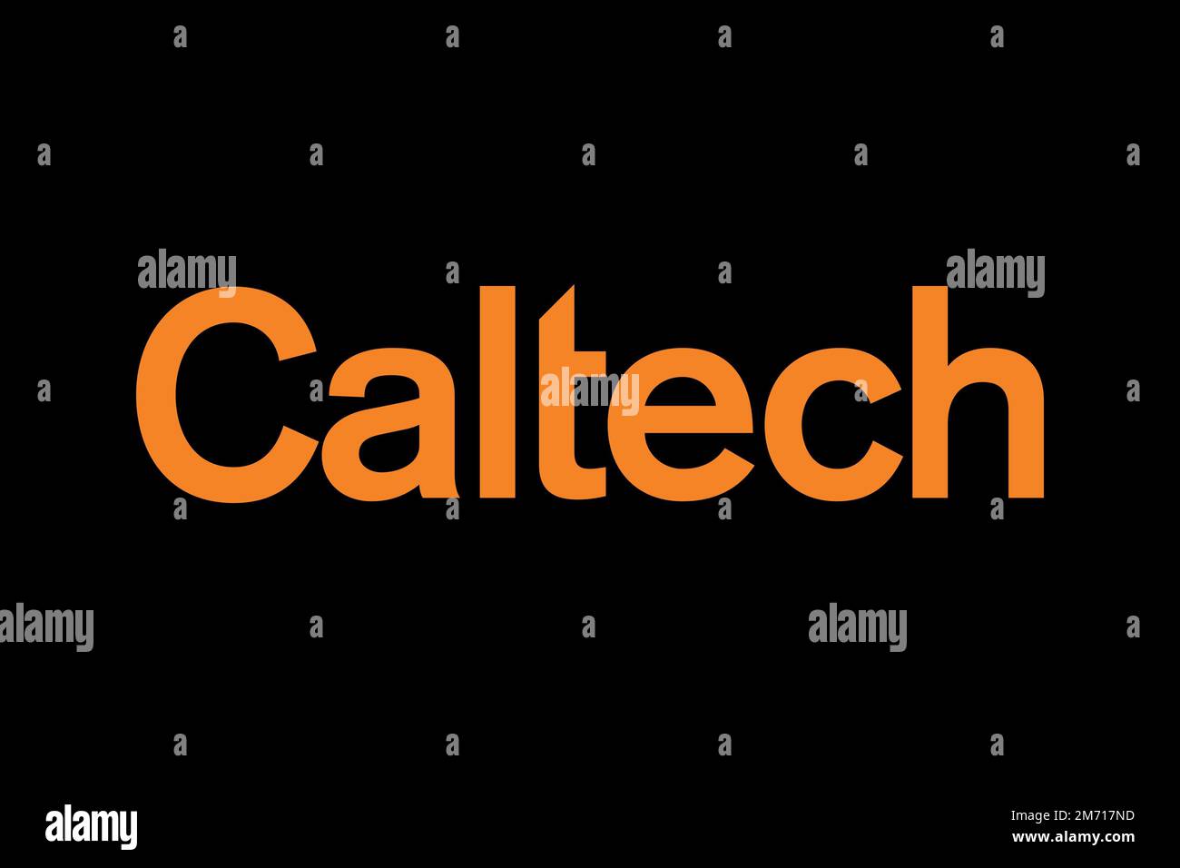 California Institute of Technology, Logo, Black background Stock Photo ...