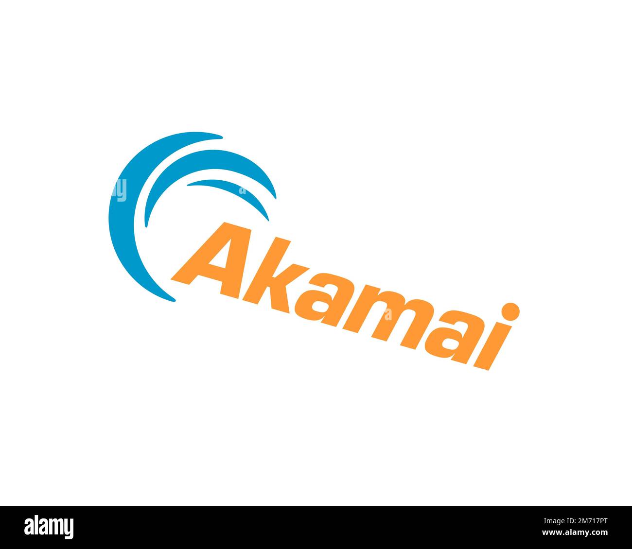 Akamai Technologies, rotated logo, white background B Stock Photo - Alamy