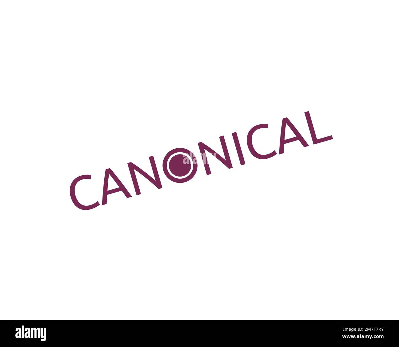 Canonical company, rotated logo, white background Stock Photo - Alamy