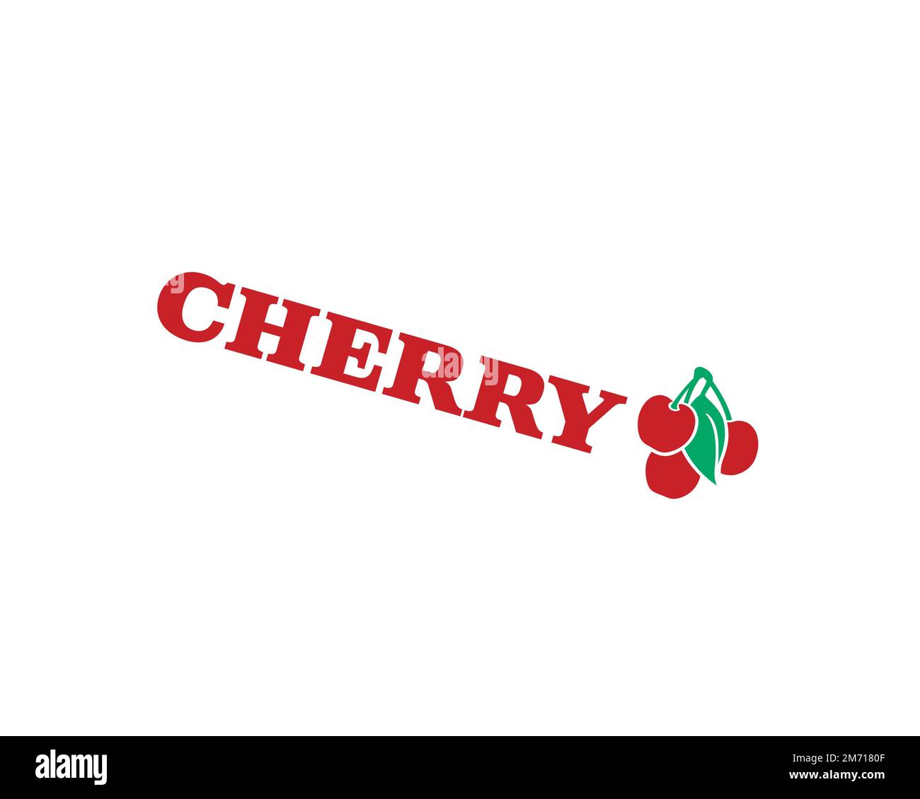 Cherry keyboards, rotated logo, white background B Stock Photo - Alamy