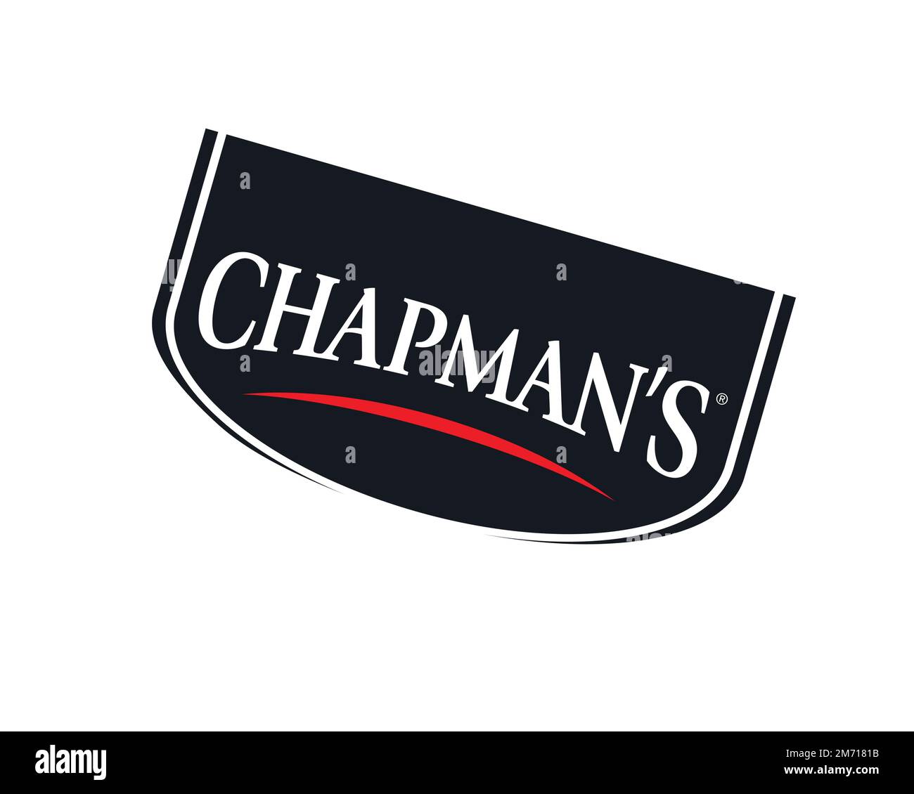 Chapman's, rotated logo, white background B Stock Photo - Alamy