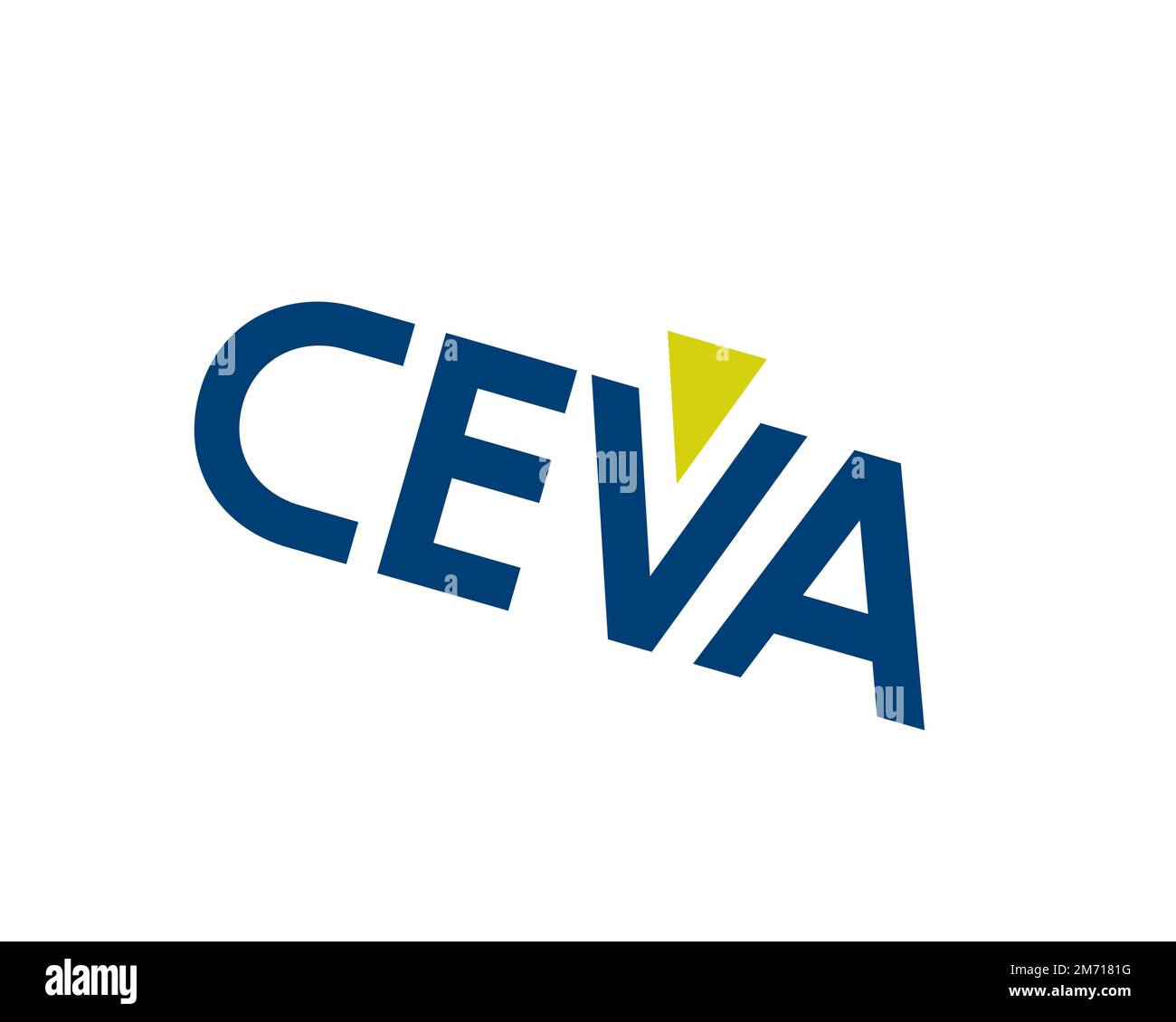 Ceva semiconductor company, rotated logo, white background B Stock ...