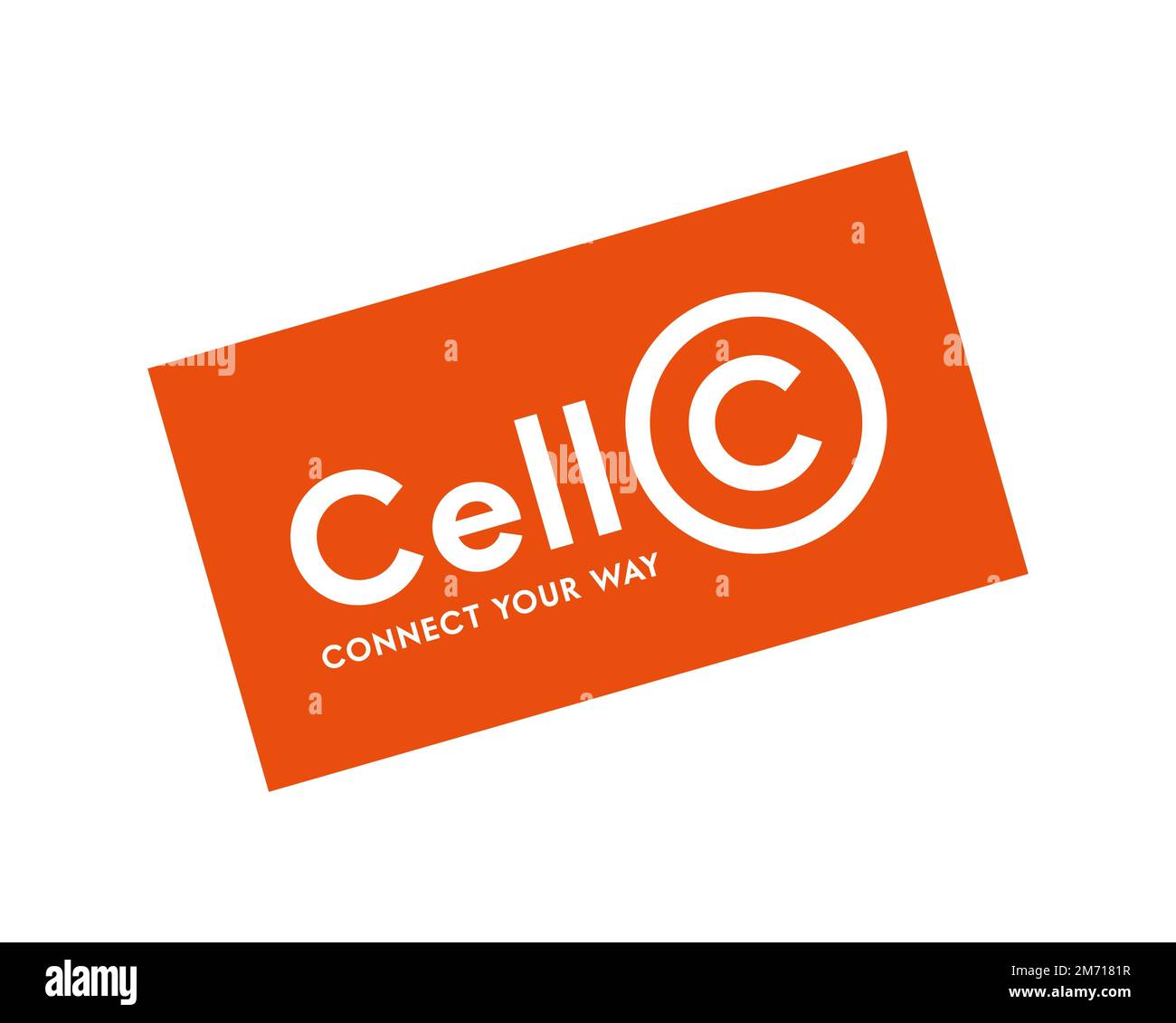 Cell C, rotated logo, white background Stock Photo - Alamy