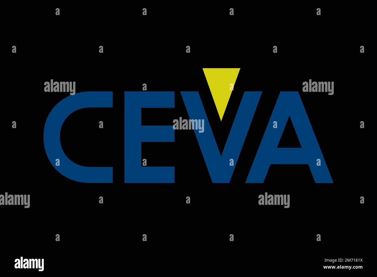 Ceva semiconductor company, Logo, Black background Stock Photo - Alamy