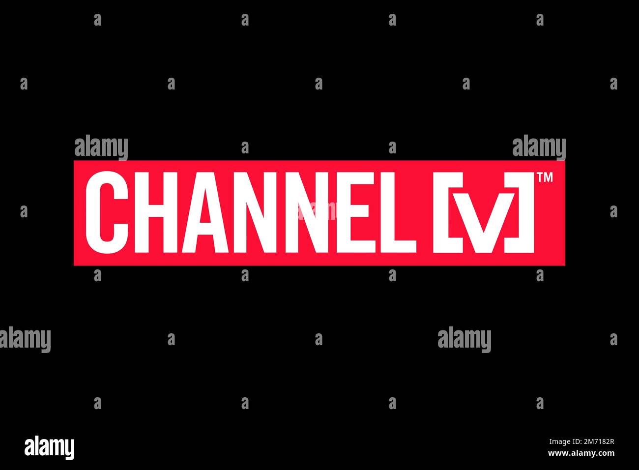 Channel V Australia, Logo, Black background Stock Photo - Alamy