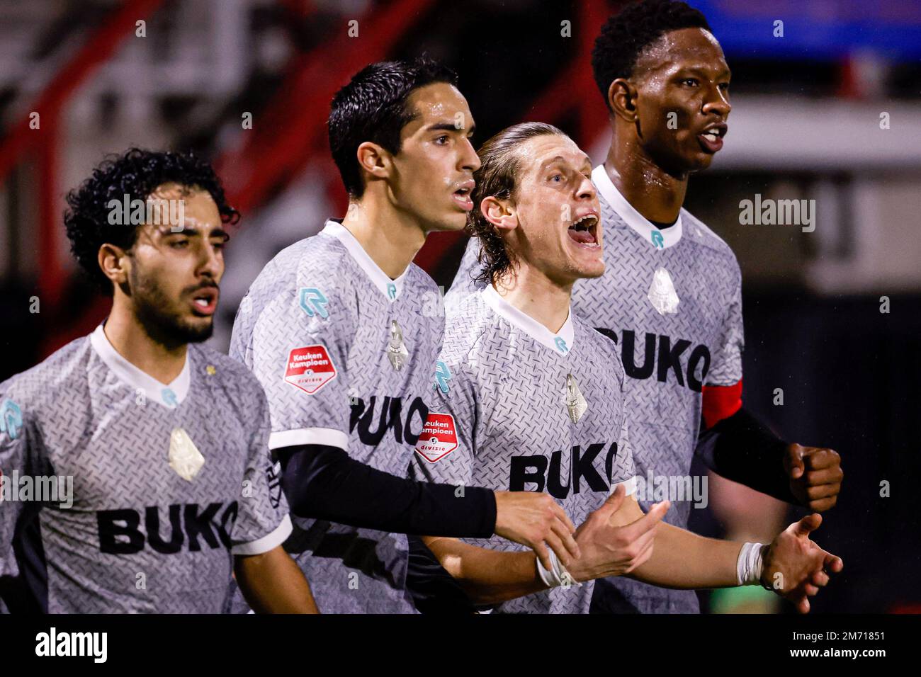 OSS, NETHERLANDS - JANUARY 6: Christos Giousis of Telstar celebrates ...