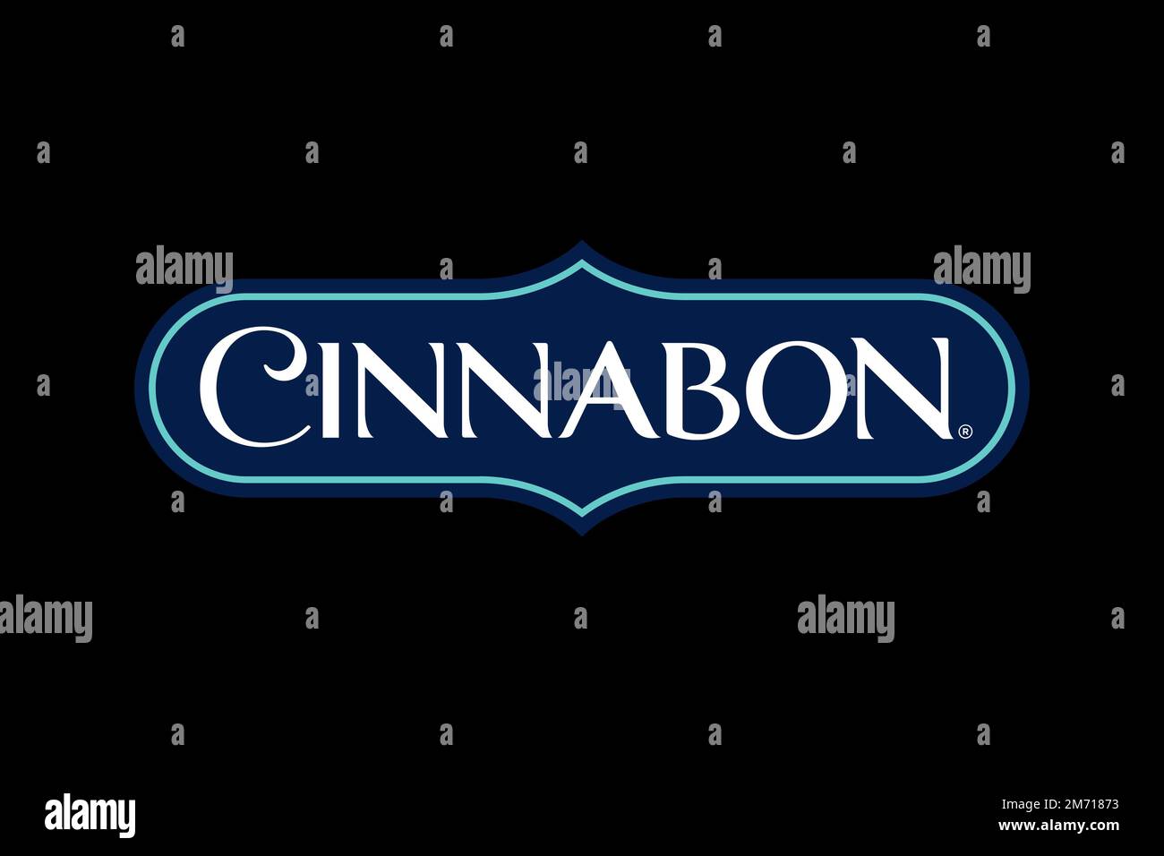 Cinnabon, Logo, Black background Stock Photo - Alamy