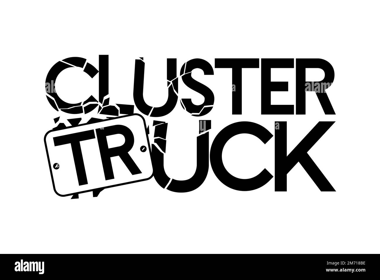 Cluster truck, Logo, White background Stock Photo - Alamy