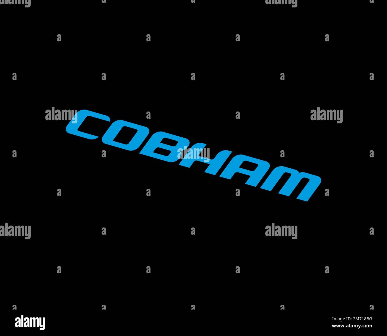 Cobham Aviation Services Australia, rotated logo, black background B ...