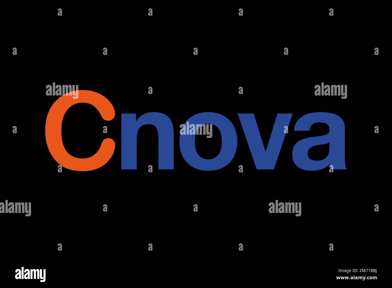 Cnova, Logo, Black background Stock Photo - Alamy