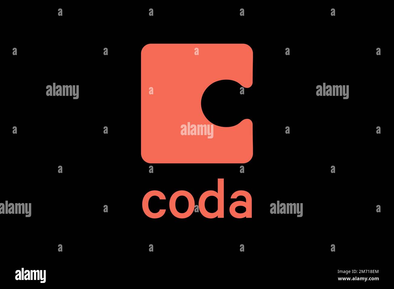 Coda. io, Logo, Black background Stock Photo - Alamy
