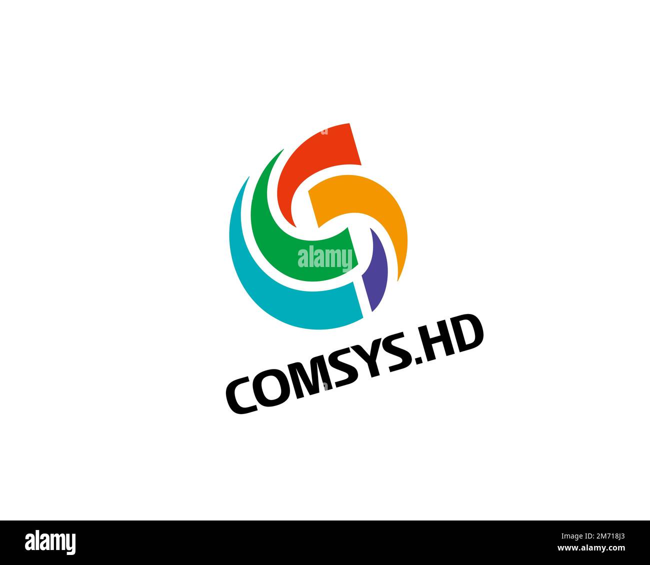 Comsys, rotated logo, white background Stock Photo - Alamy