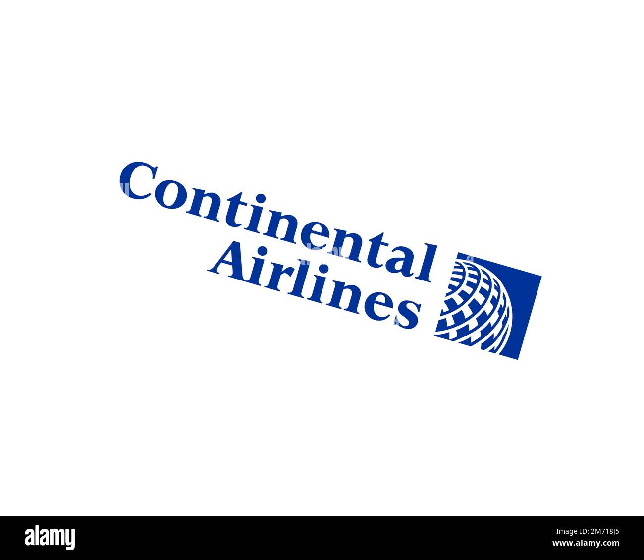 Continental Airline, rotated logo, white background B Stock Photo - Alamy