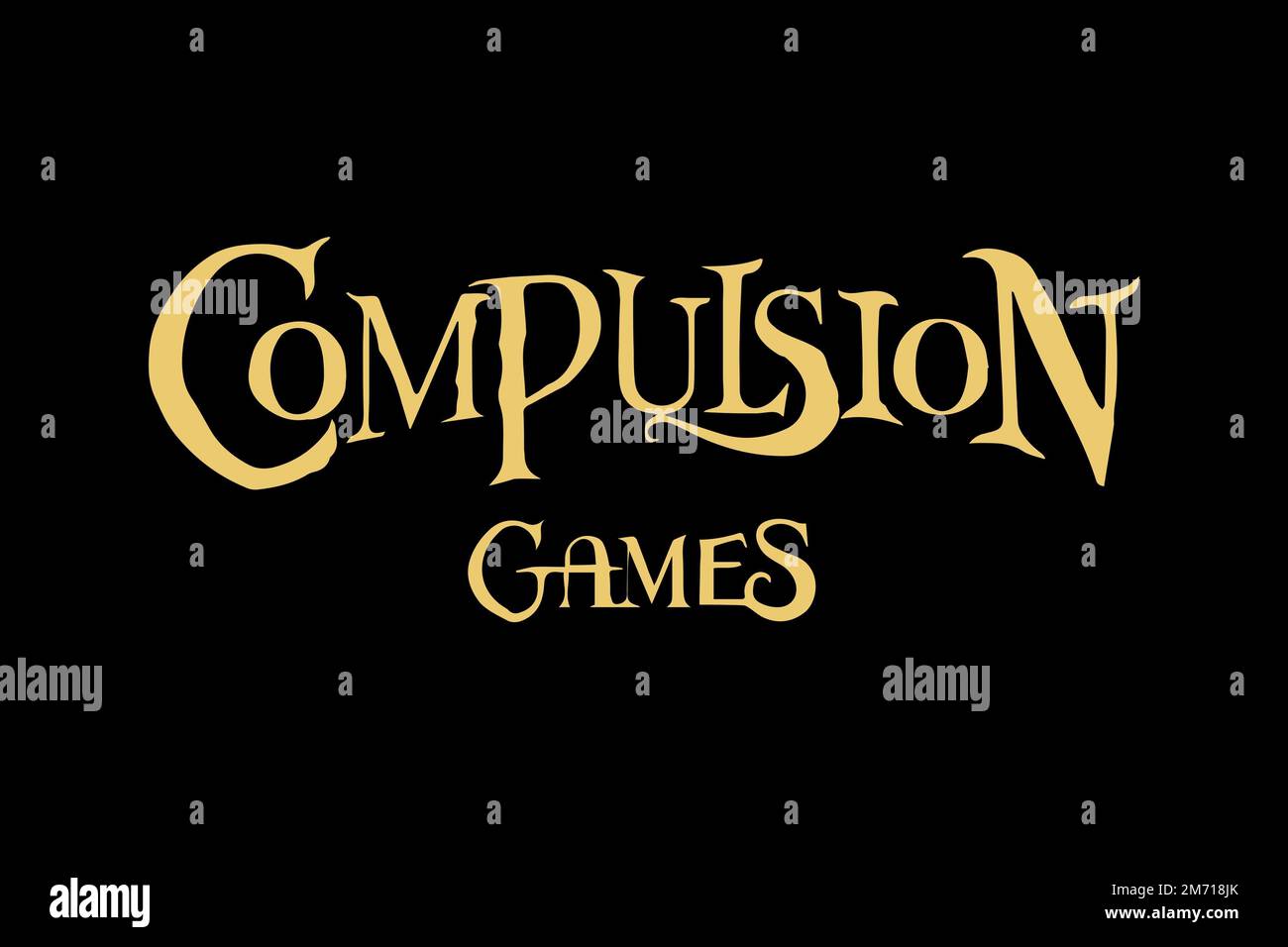Compulsion Games, Logo, Black background Stock Photo - Alamy