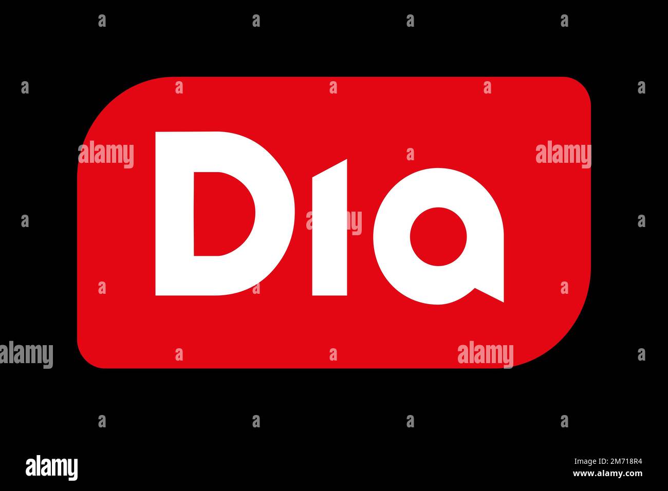 DIA supermarket chain, Logo, Black background Stock Photo - Alamy