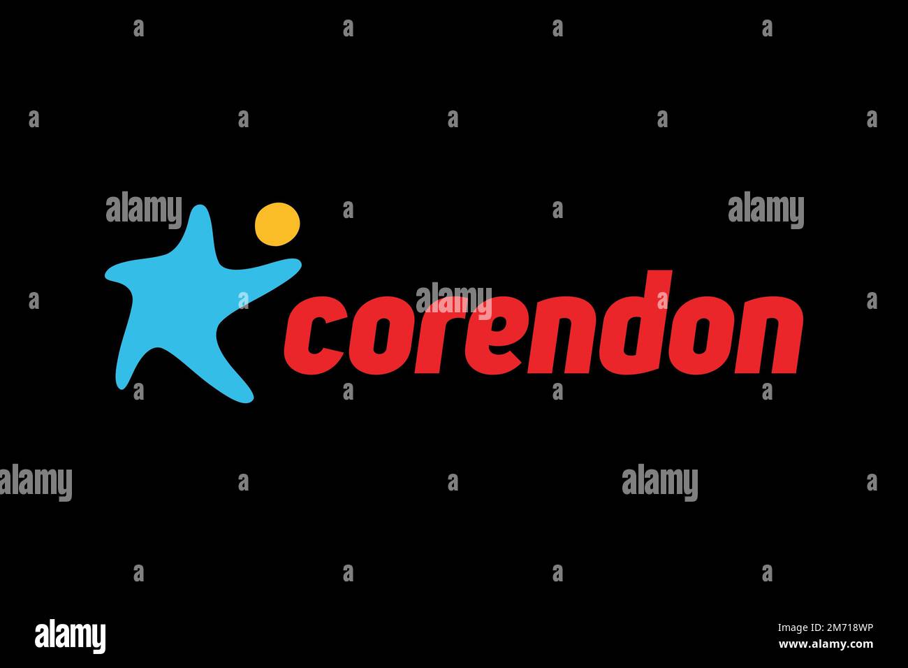 Corendon Dutch Airline, Logo, Black background Stock Photo - Alamy