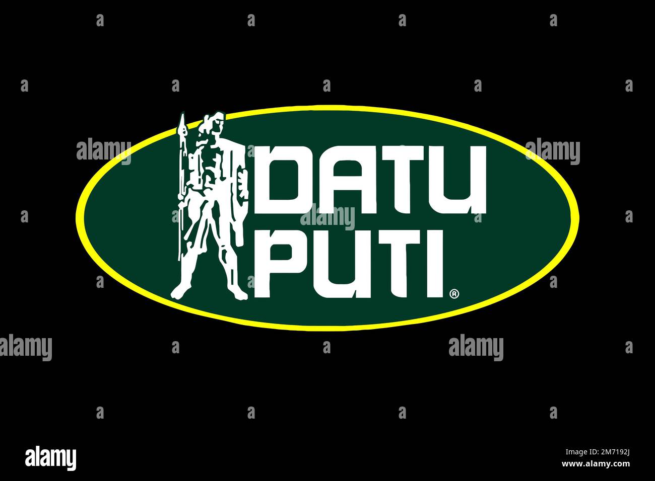 Datu Puti, Logo, Black background Stock Photo - Alamy
