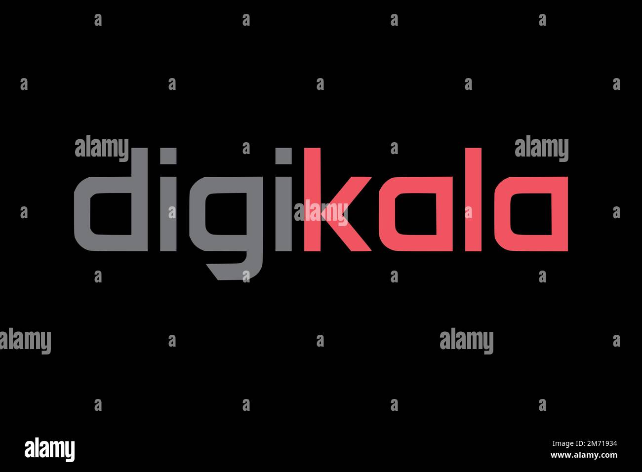 Digikala, Logo, Black background Stock Photo - Alamy