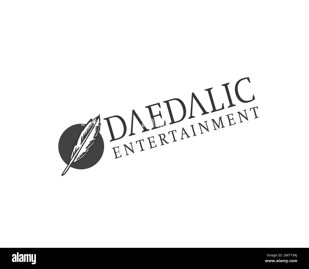Daedalic Entertainment company, rotated logo, white background Stock ...