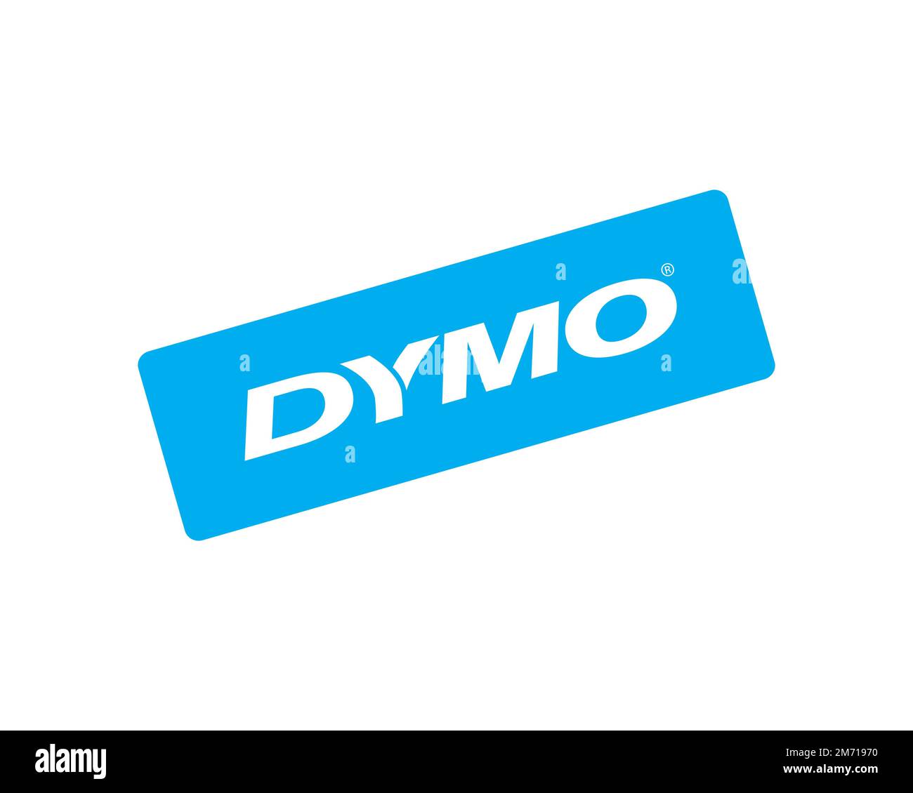 DYMO Corporation, Rotated Logo, White Background Stock Photo - Alamy
