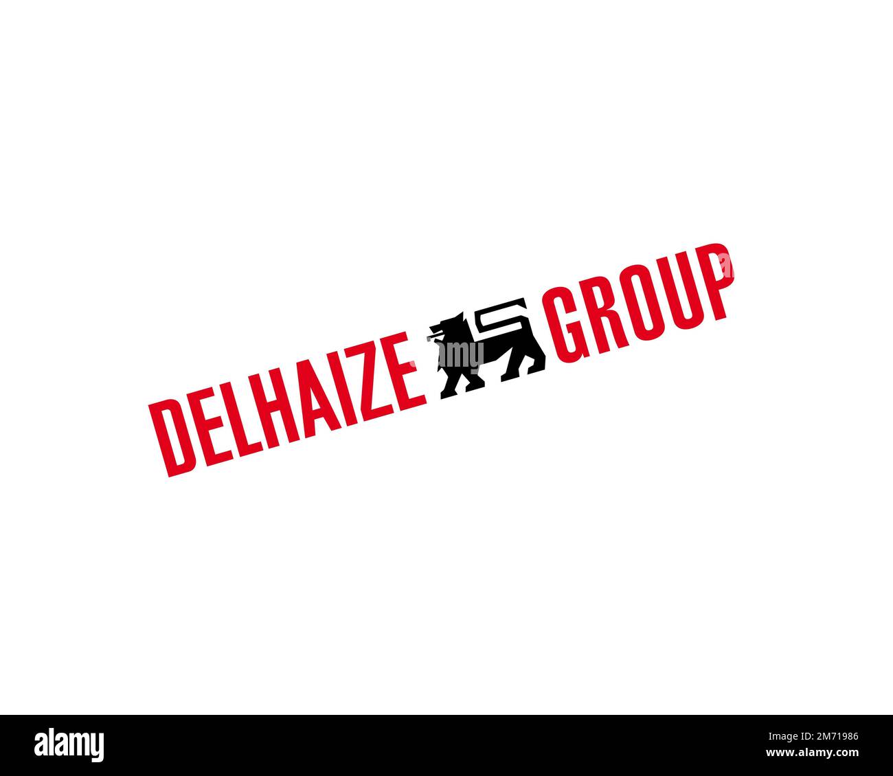 Delhaize Group, rotated logo, white background Stock Photo - Alamy