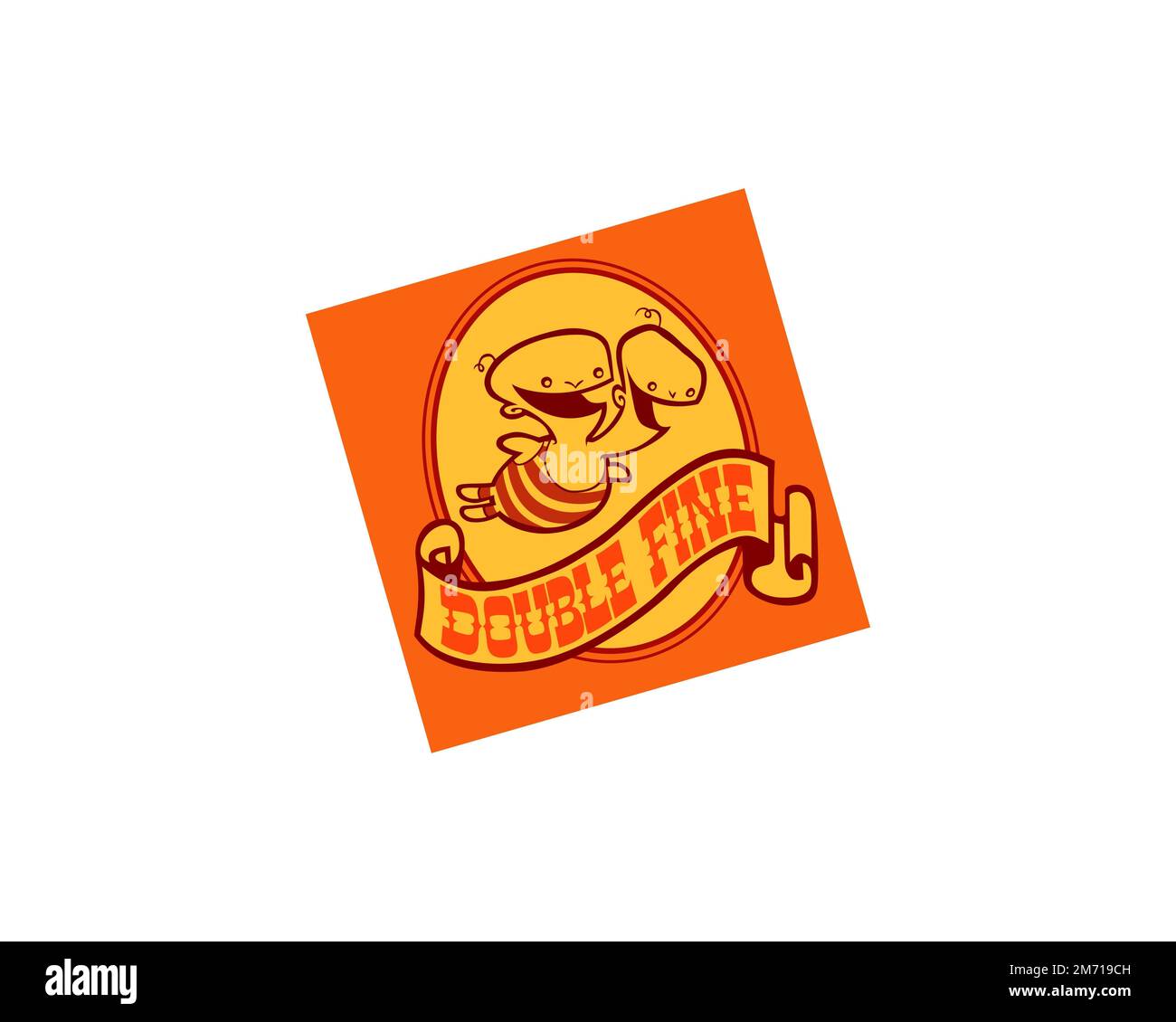 Double fine logo hi-res stock photography and images - Alamy