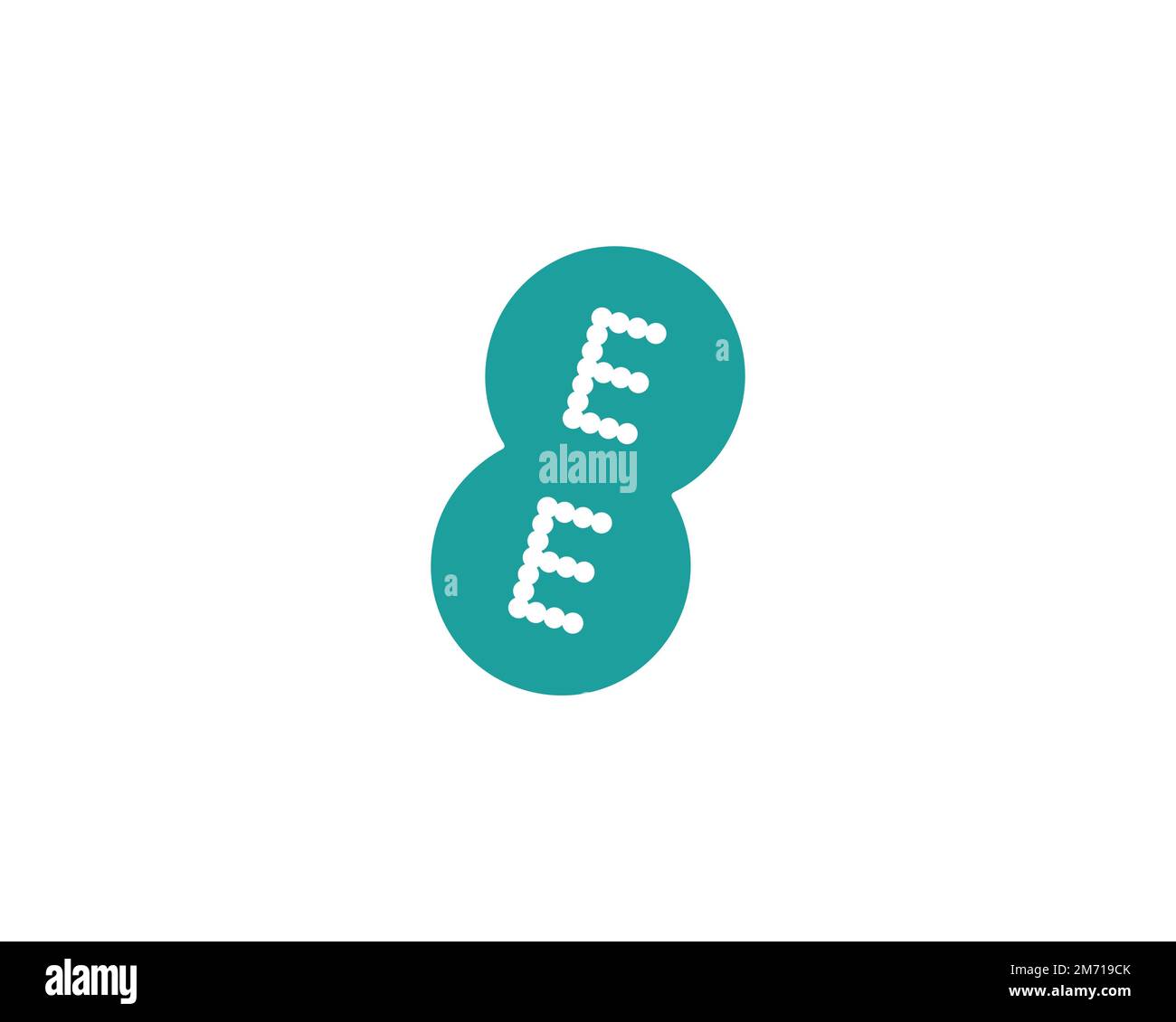 EE Limited, rotated logo, white background B Stock Photo - Alamy