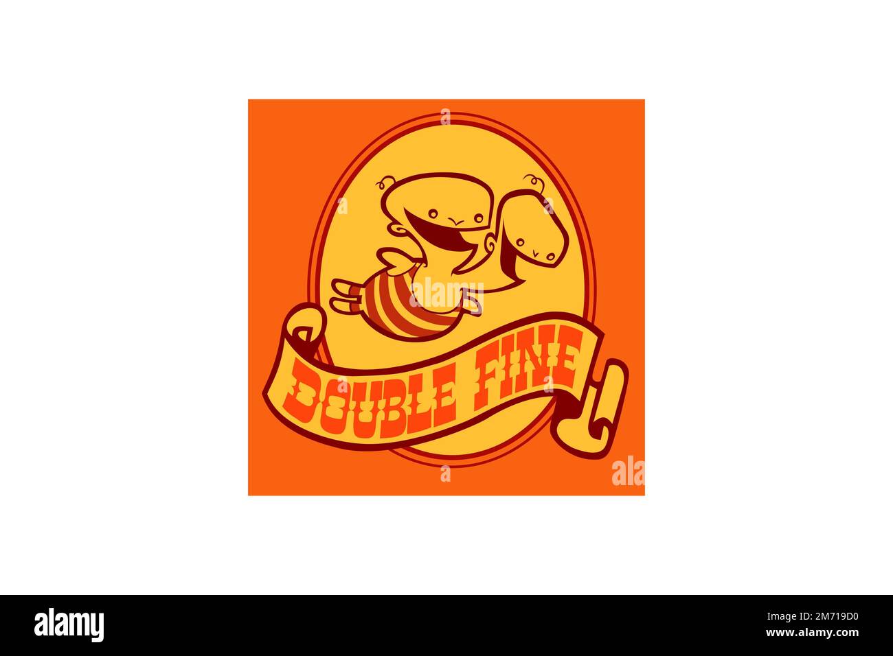 Double fine logo Cut Out Stock Images & Pictures - Alamy