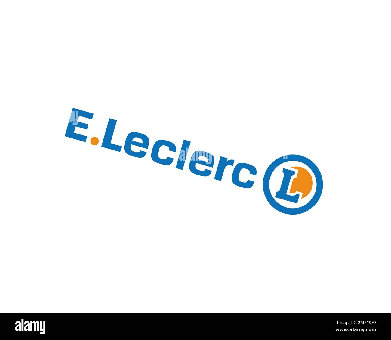 E. Leclerc, rotated logo, white background B Stock Photo - Alamy
