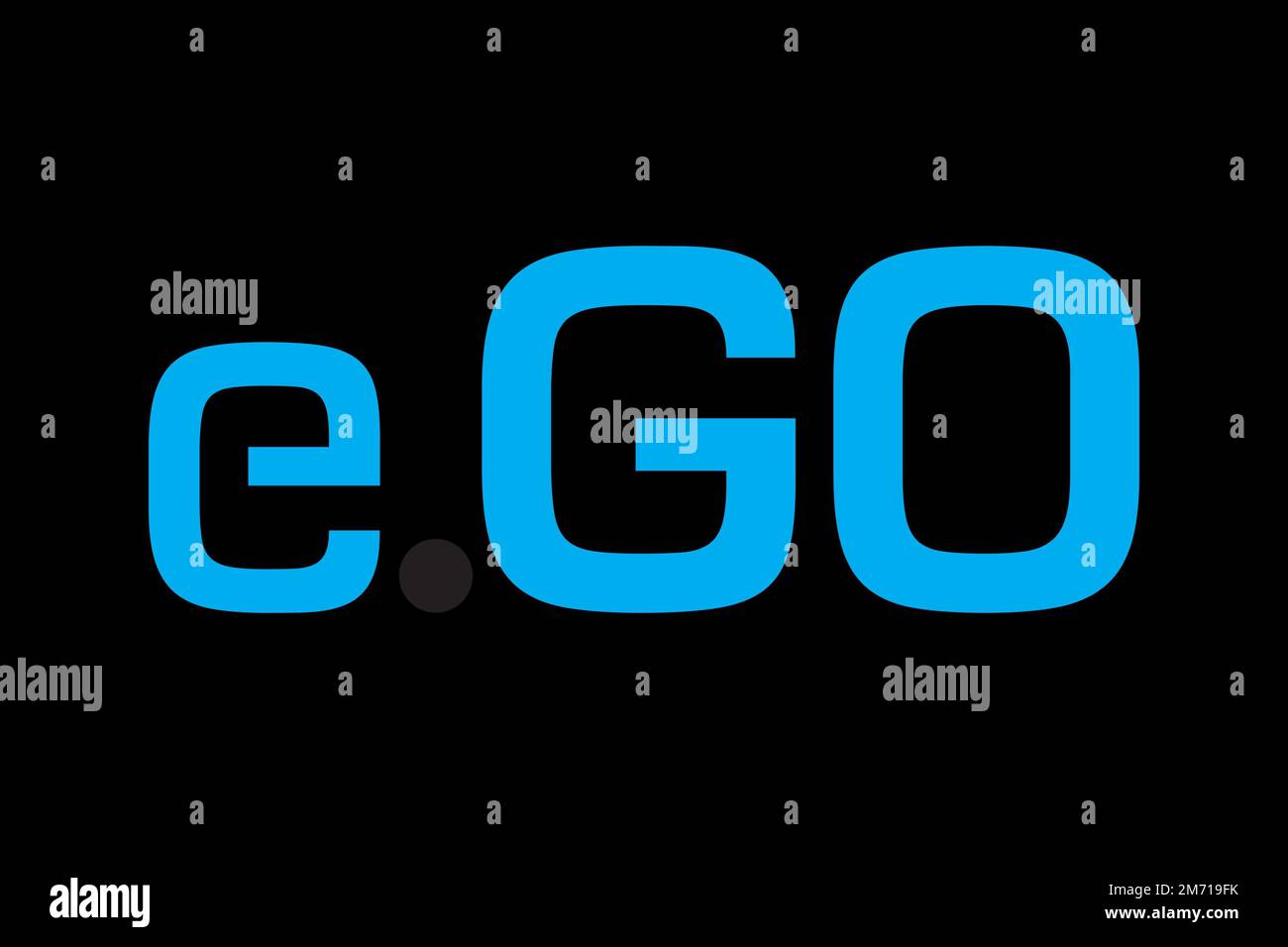 E. GO Mobile, Logo, Black background Stock Photo - Alamy