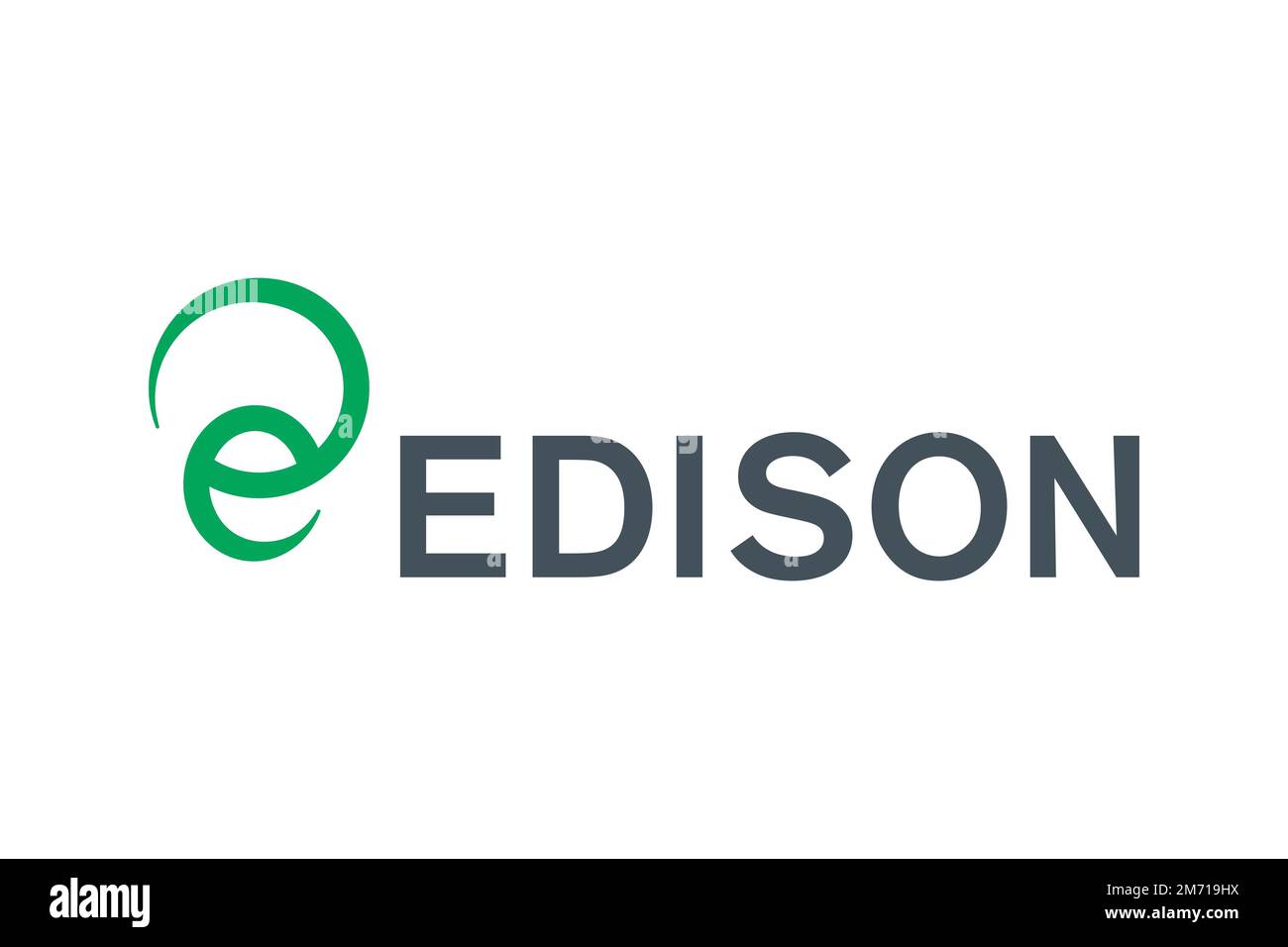 Edison company, Logo, White background Stock Photo - Alamy