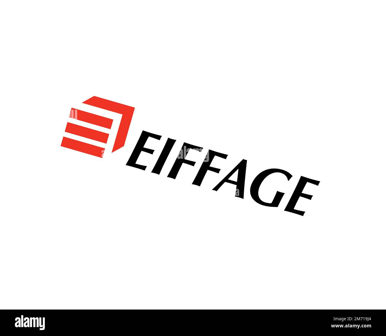 Eiffage, rotated logo, white background B Stock Photo - Alamy
