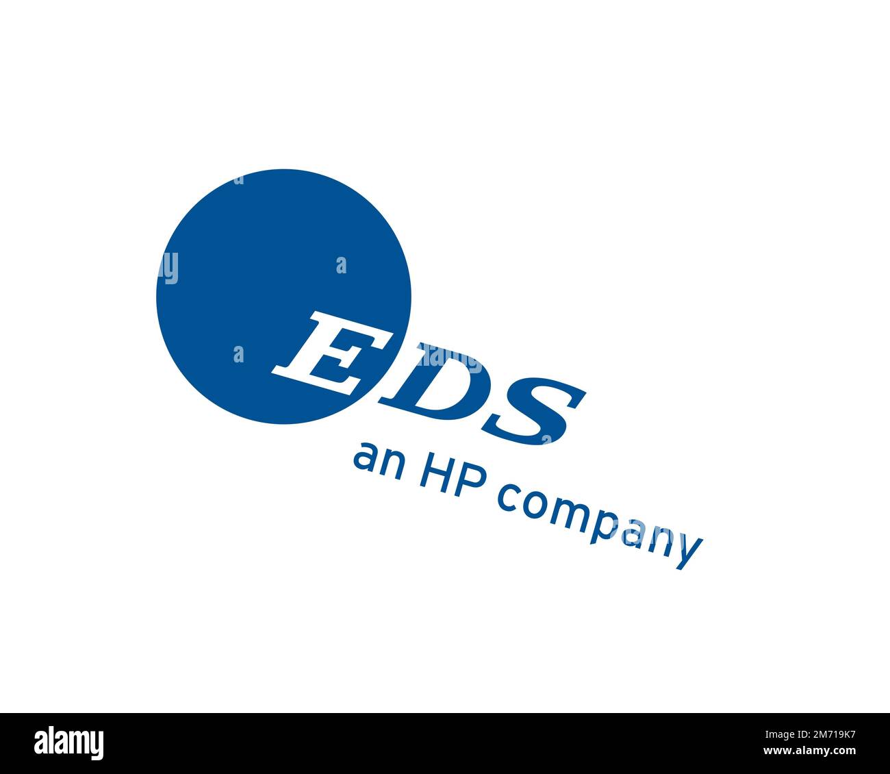 Electronic Data Systems, rotated logo, white background B Stock Photo ...