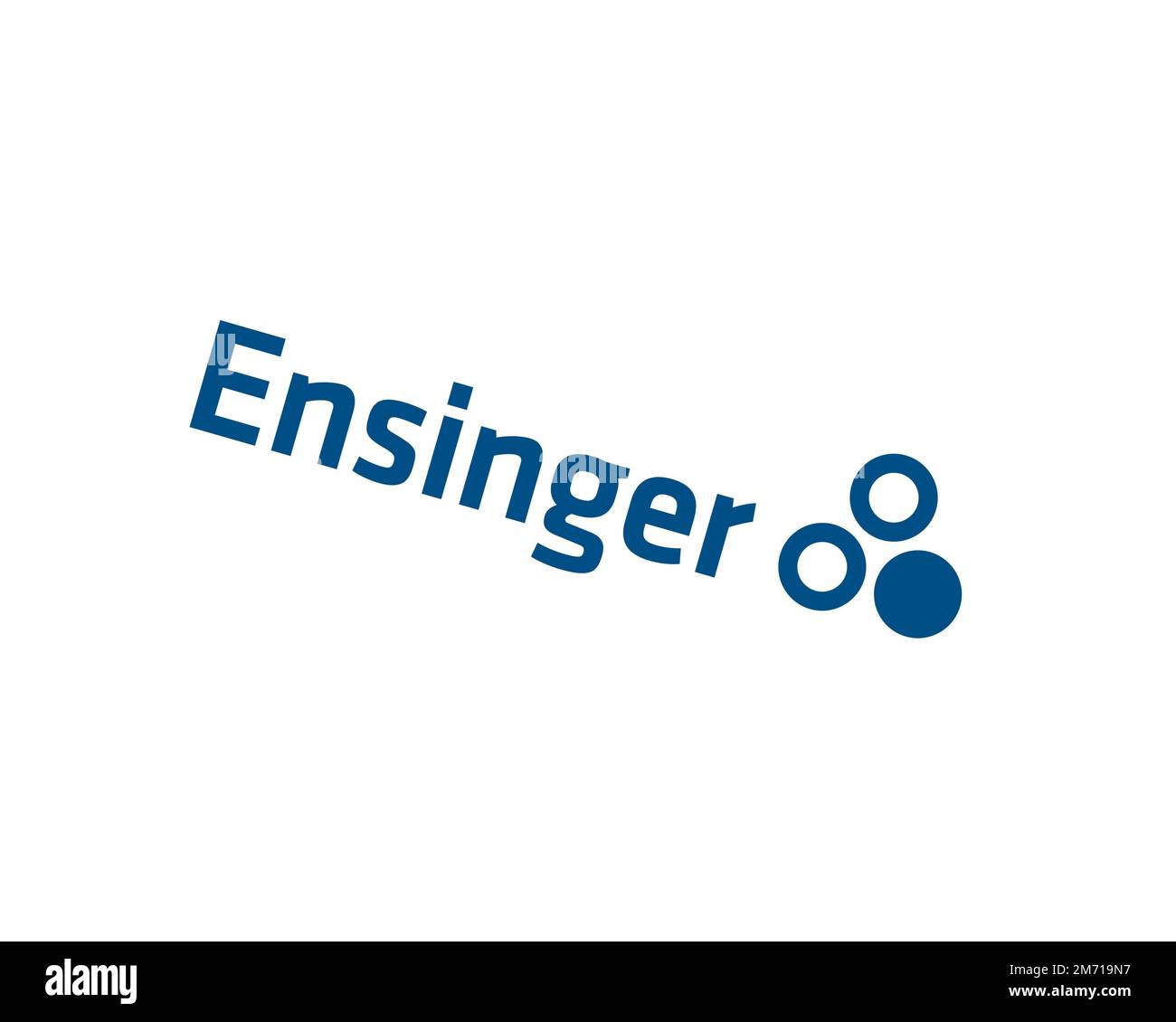 Ensinger company, rotated logo, white background B Stock Photo - Alamy