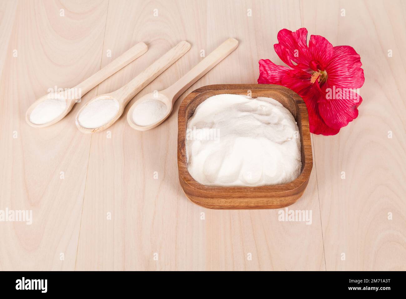 Collagen Hydrolyzed protein molecule - collagen powder Stock Photo - Alamy