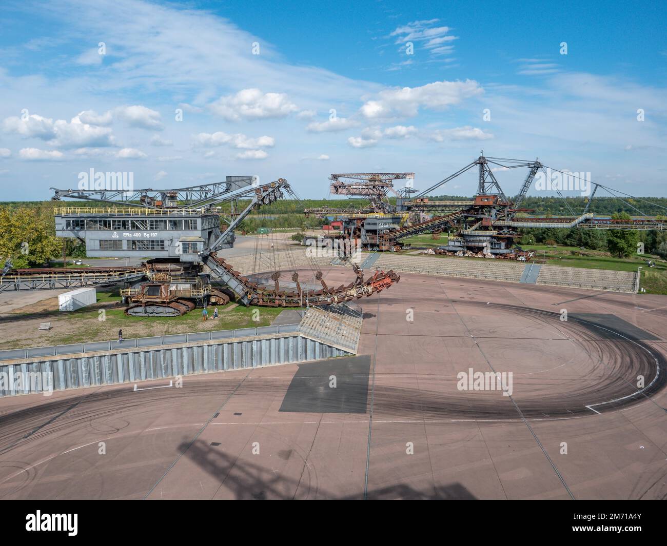 Lignite Excavator Giants at the Ferropolis Industrial Heritage Open-Air ...
