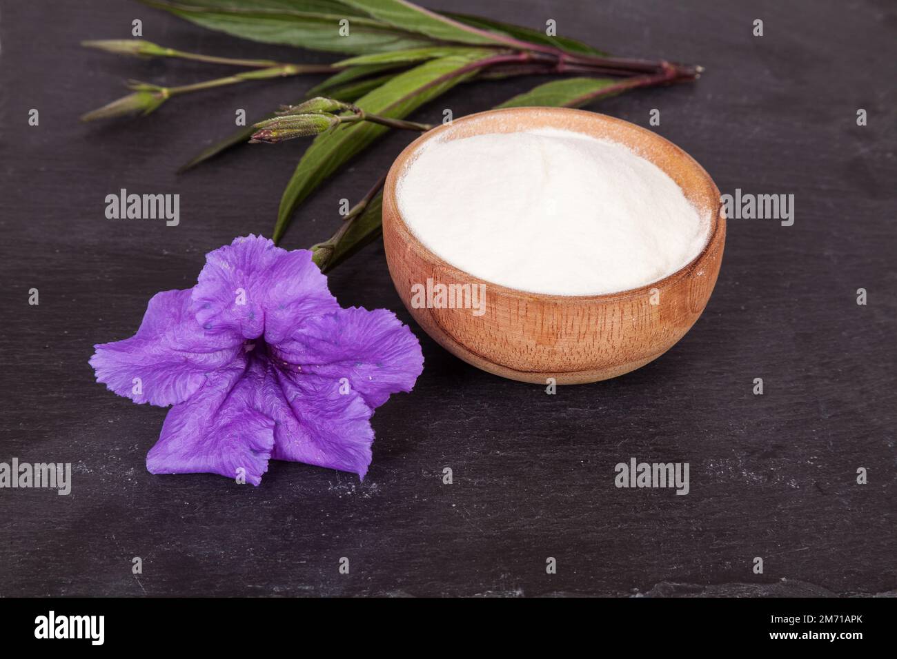 Collagen Hydrolyzed protein molecule - collagen powder Stock Photo - Alamy
