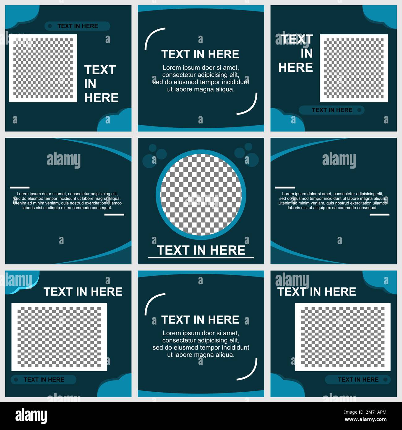 A digital illustration of a blue poster template design Stock Vector ...