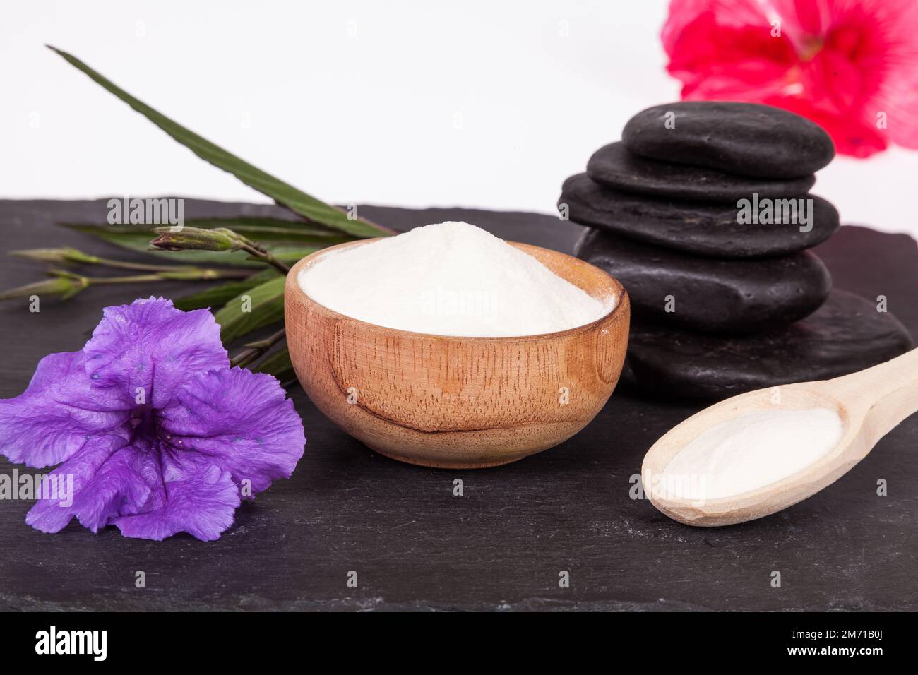 Collagen Hydrolyzed protein molecule - collagen powder Stock Photo - Alamy